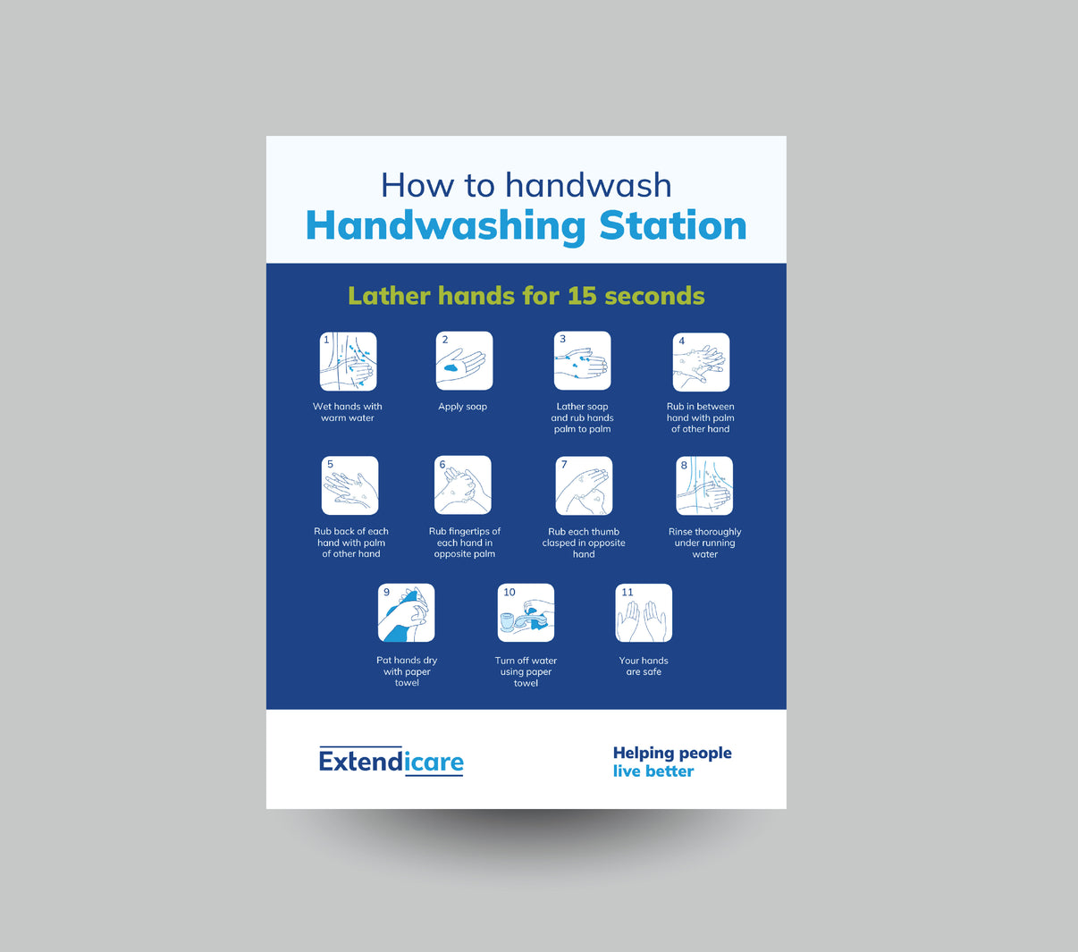 Handwashing Station Signage – Extendicare Print Shop