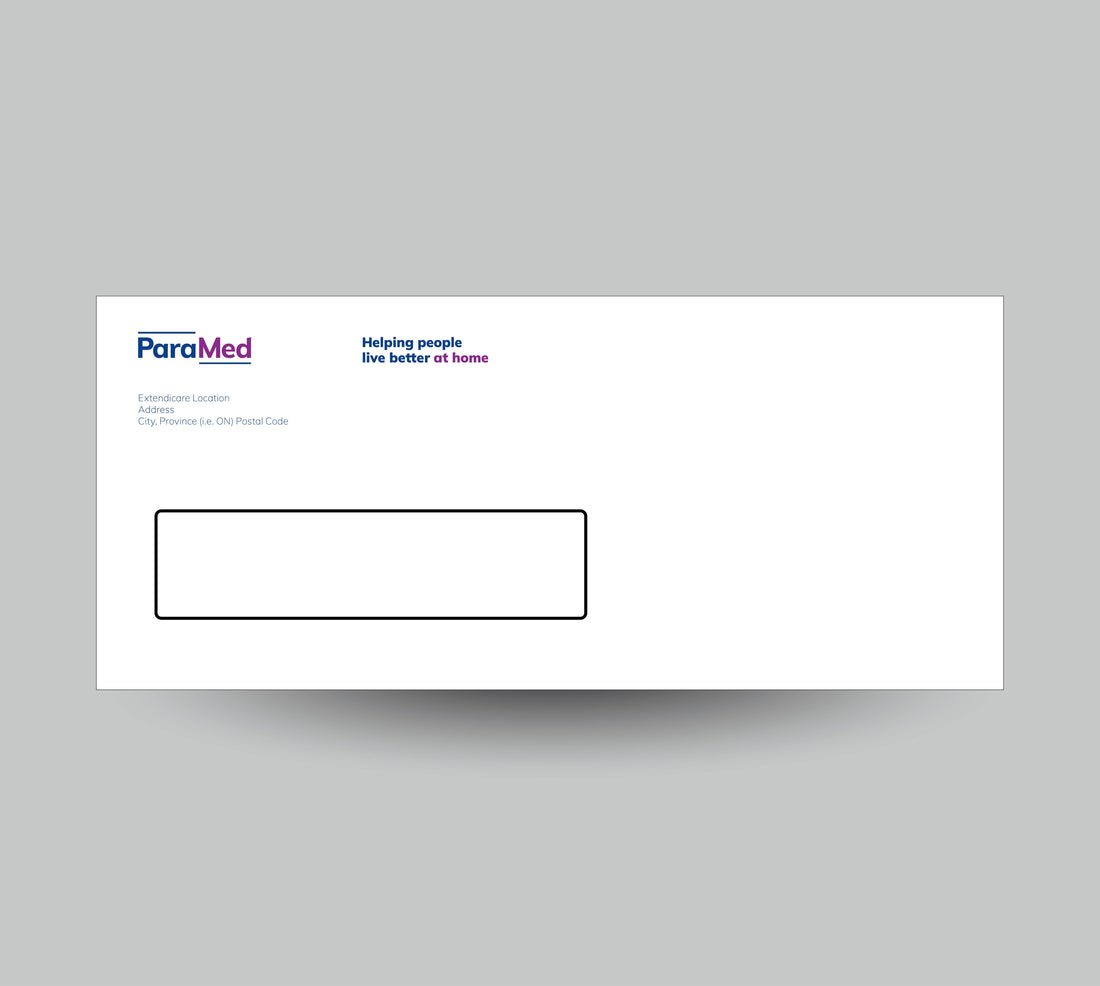 ParaMed No. 10 Windowed Envelopes – Extendicare Print Shop