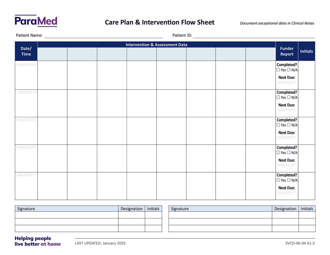 ParaMed Individual Forms – Page 4 – Extendicare Print Shop